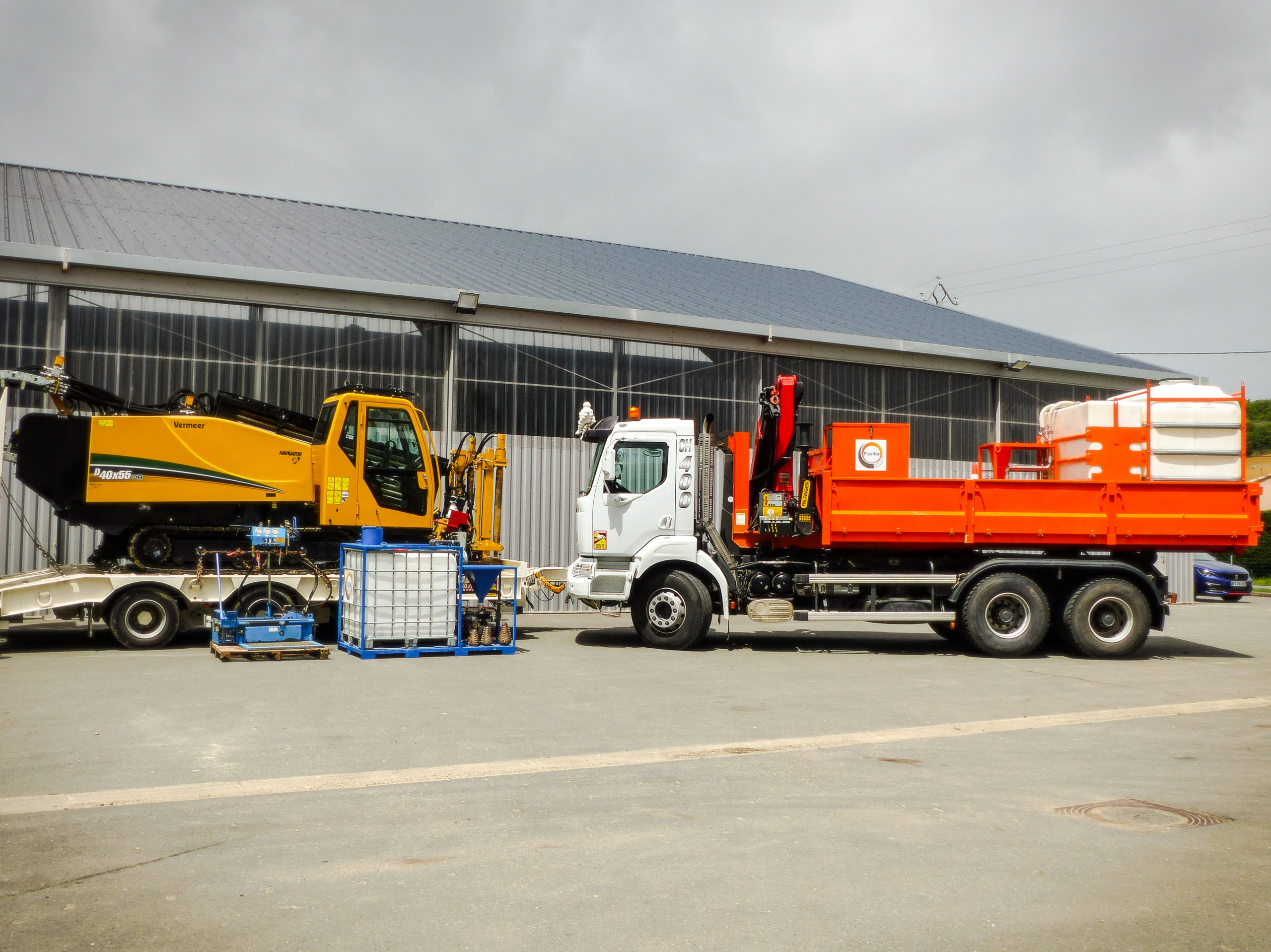 Flexifor - Forages dirigés - Encorbellement - Réalisation tranchées